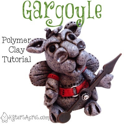 FREE Polymer Clay Gargoyle Tutorial - Instant Downloadable PDF Project